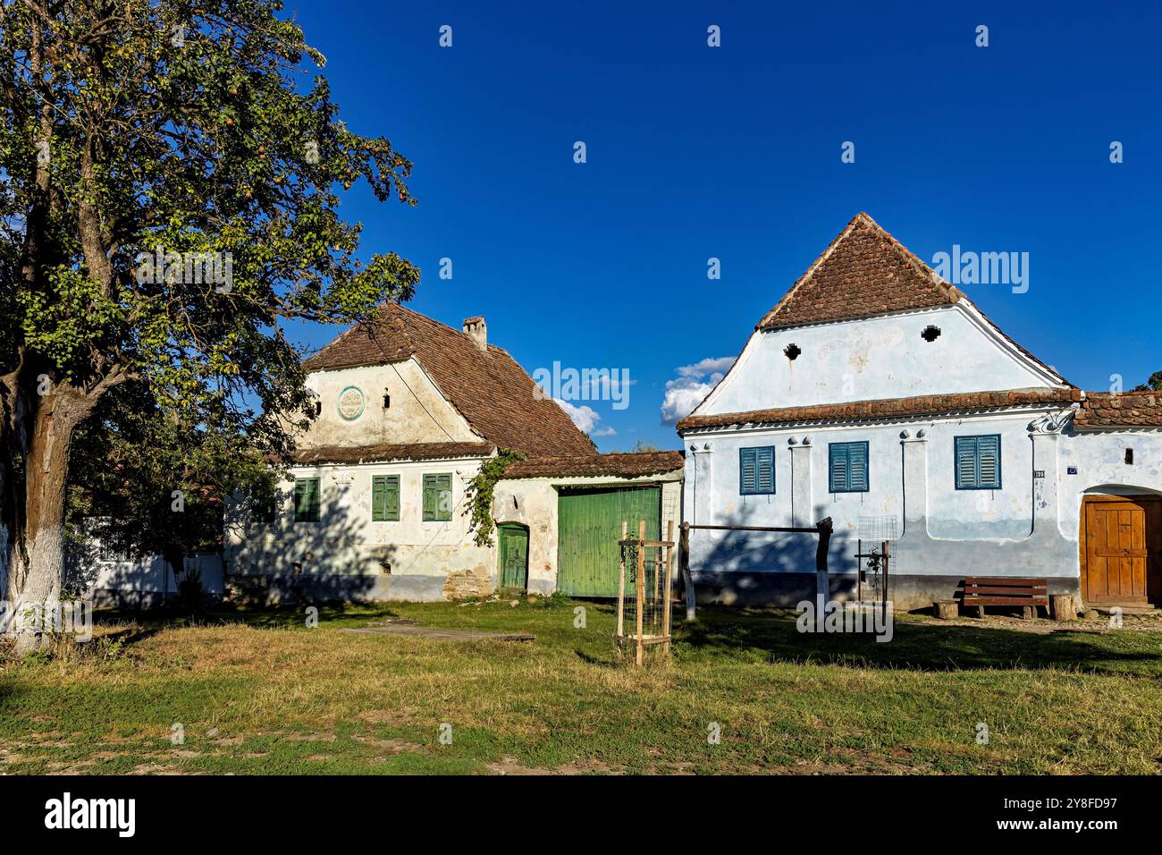 The Transylvanian Saxon Farms in Viscri Stock Photo - Alamy