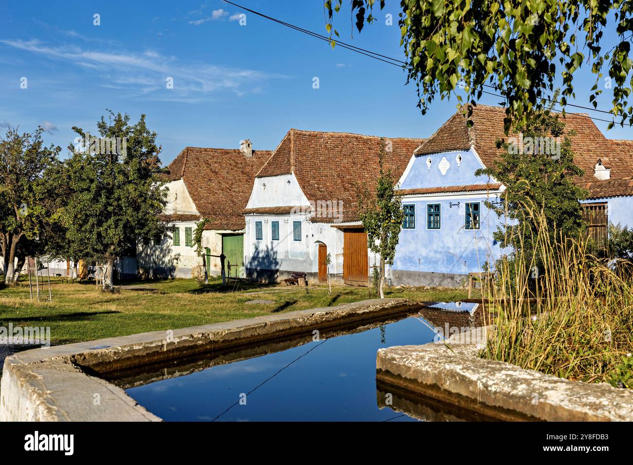 The Transylvanian Saxon Farms in Viscri Stock Photo - Alamy