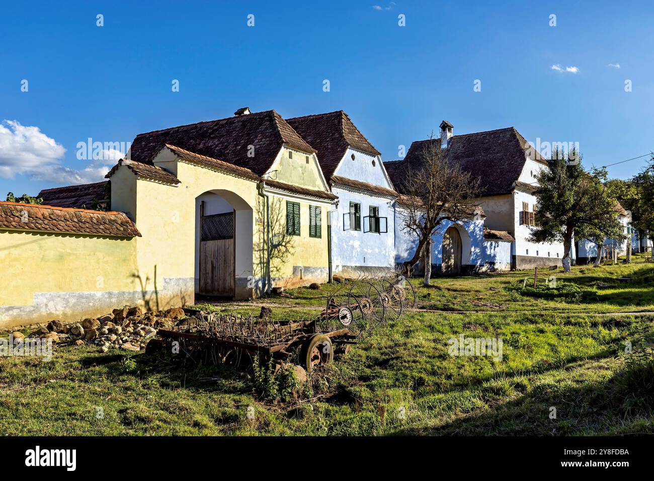 The Transylvanian Saxon Farms in Viscri Stock Photo - Alamy