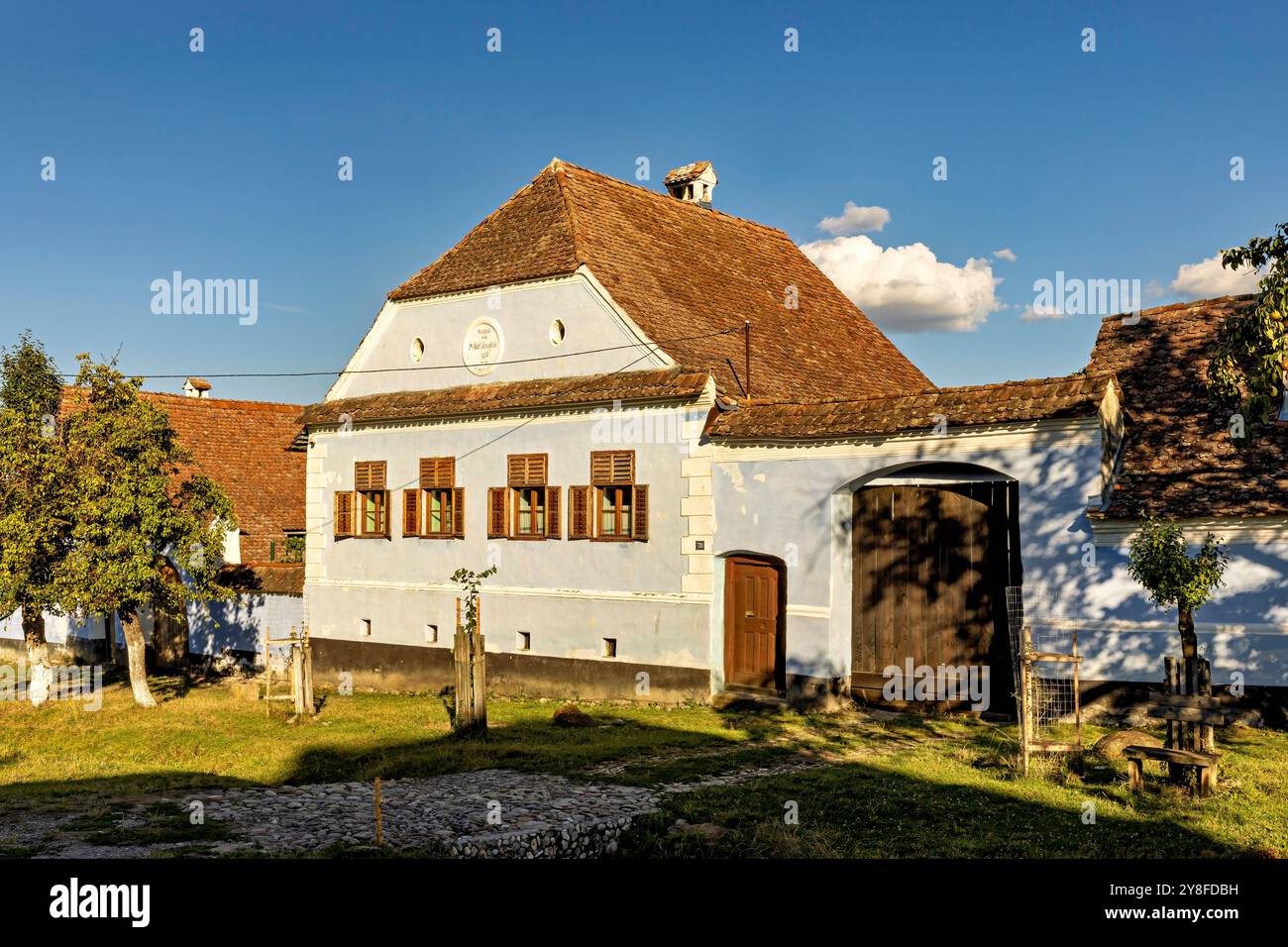 The Transylvanian Saxon Farms in Viscri Stock Photo - Alamy