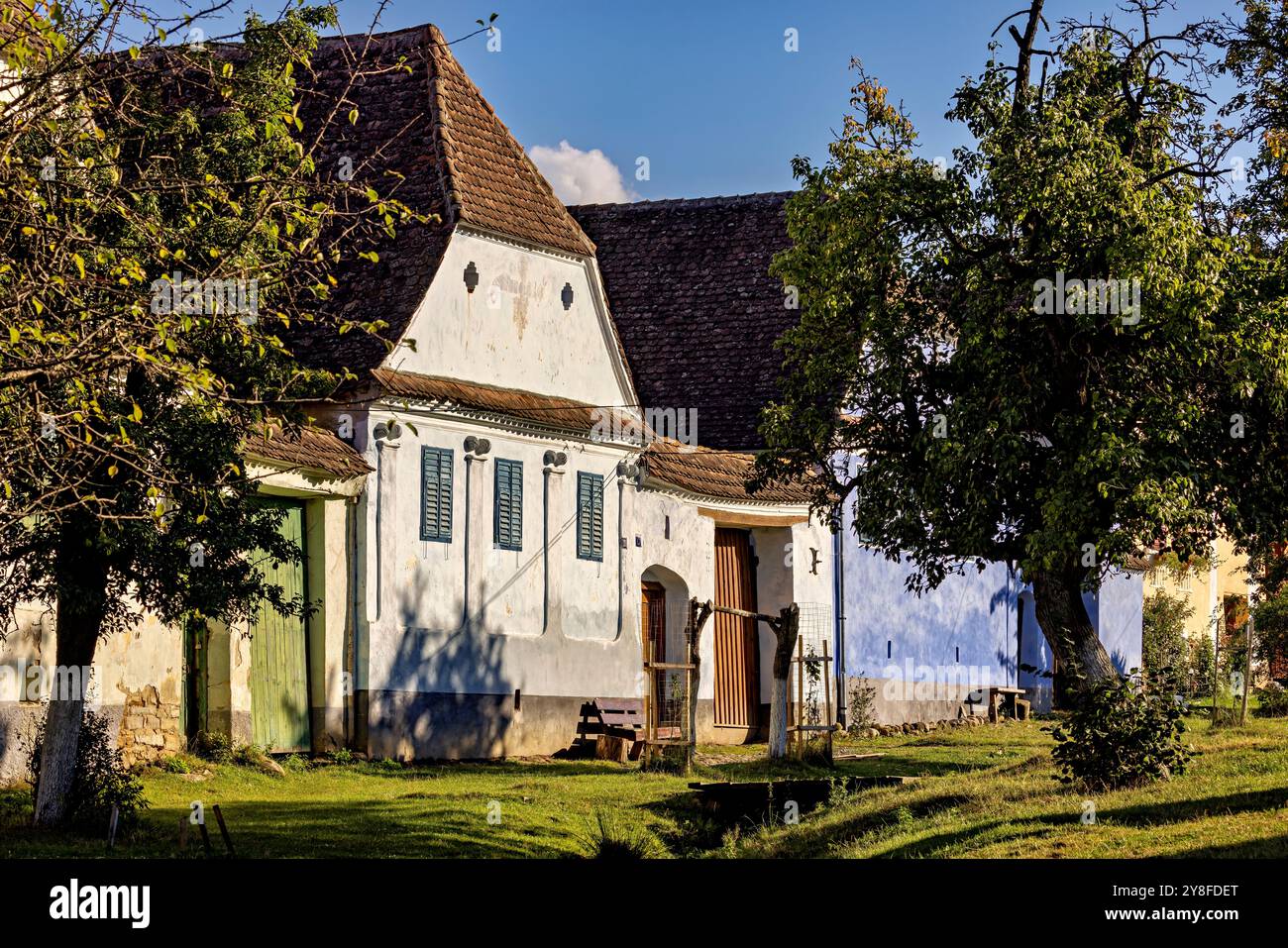 The Transylvanian Saxon Farms in Viscri Stock Photo - Alamy