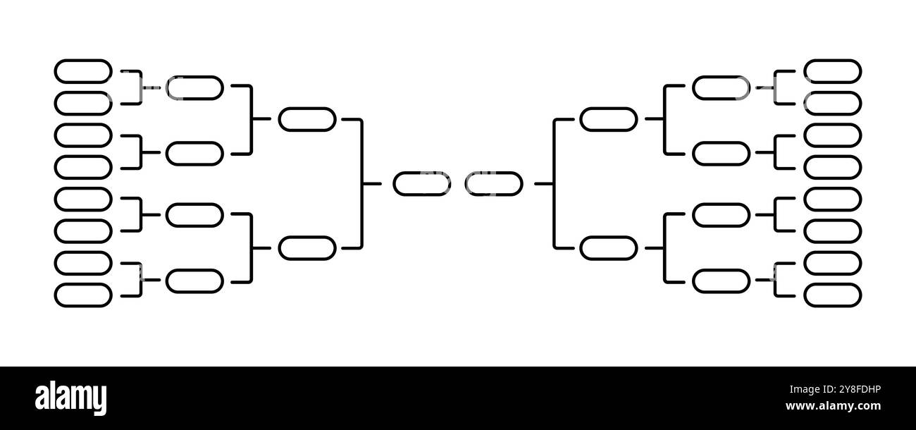 Tournament chart structure in minimalistic style. Sport leadership ...