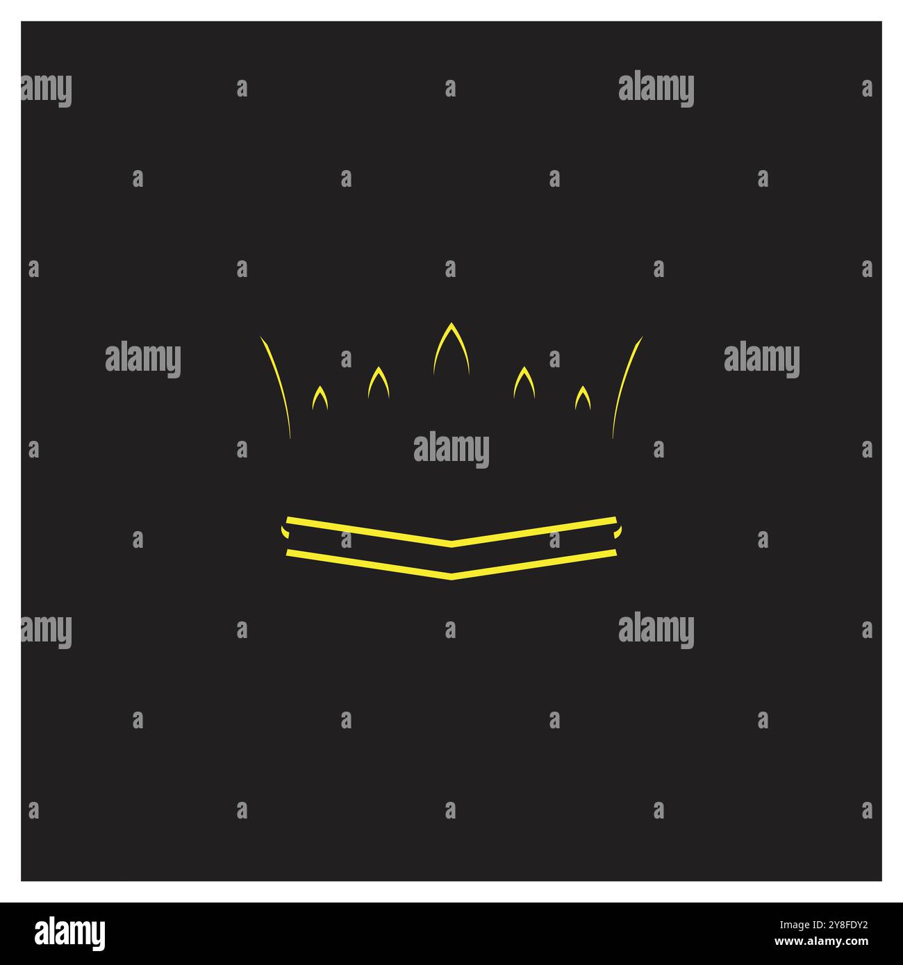 Elegant crown illustration vector Stock Vector Images - Alamy