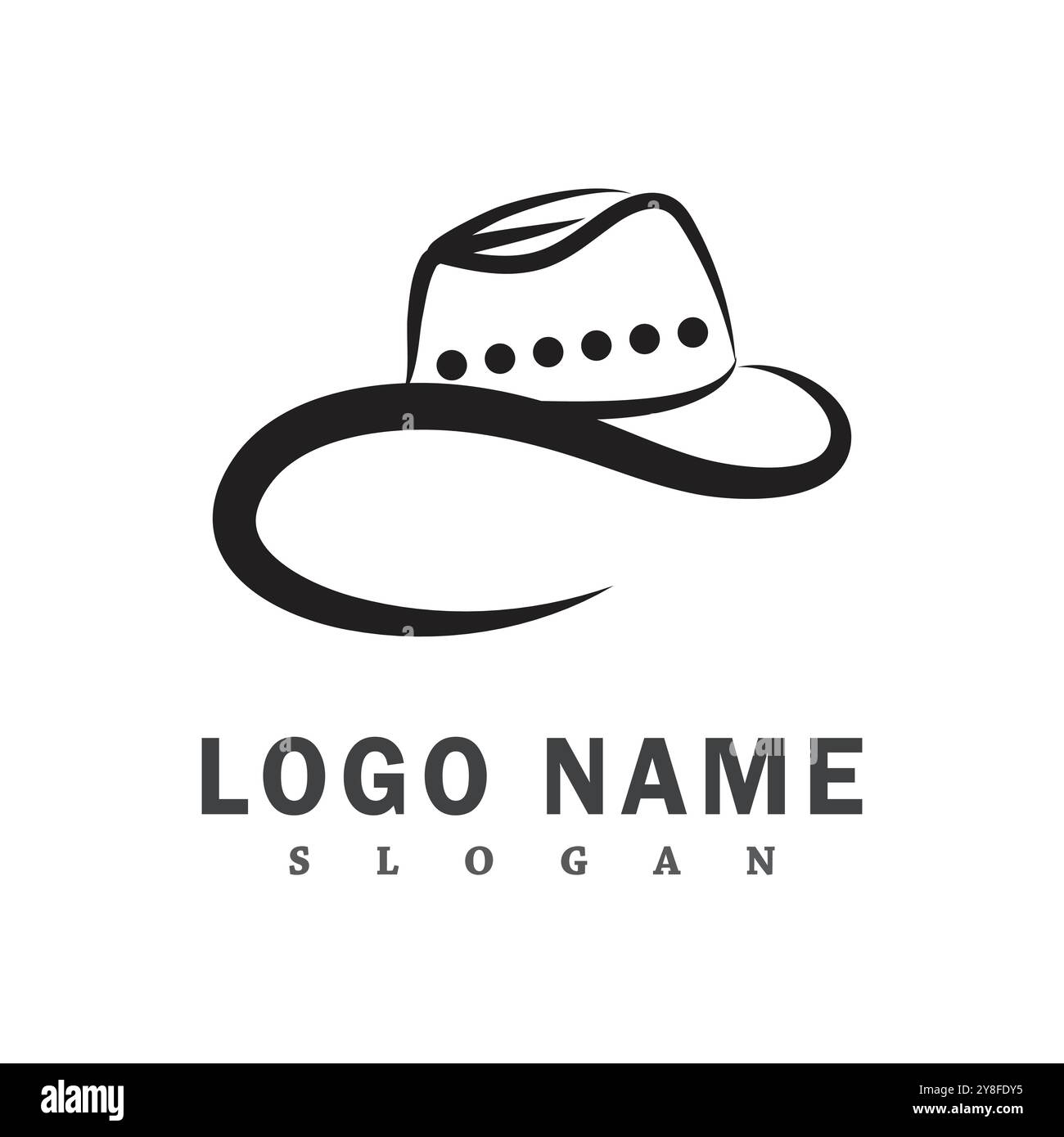 Cowboy logo vector template design Stock Vector Image & Art - Alamy