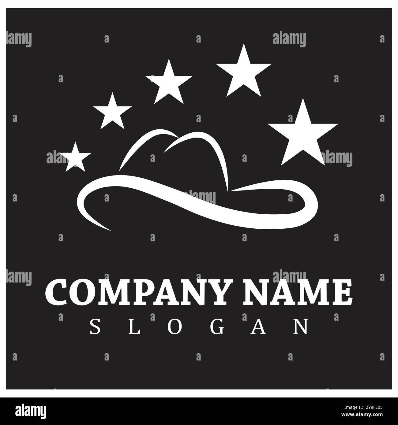 Cowboy logo vector template design Stock Vector Image & Art - Alamy