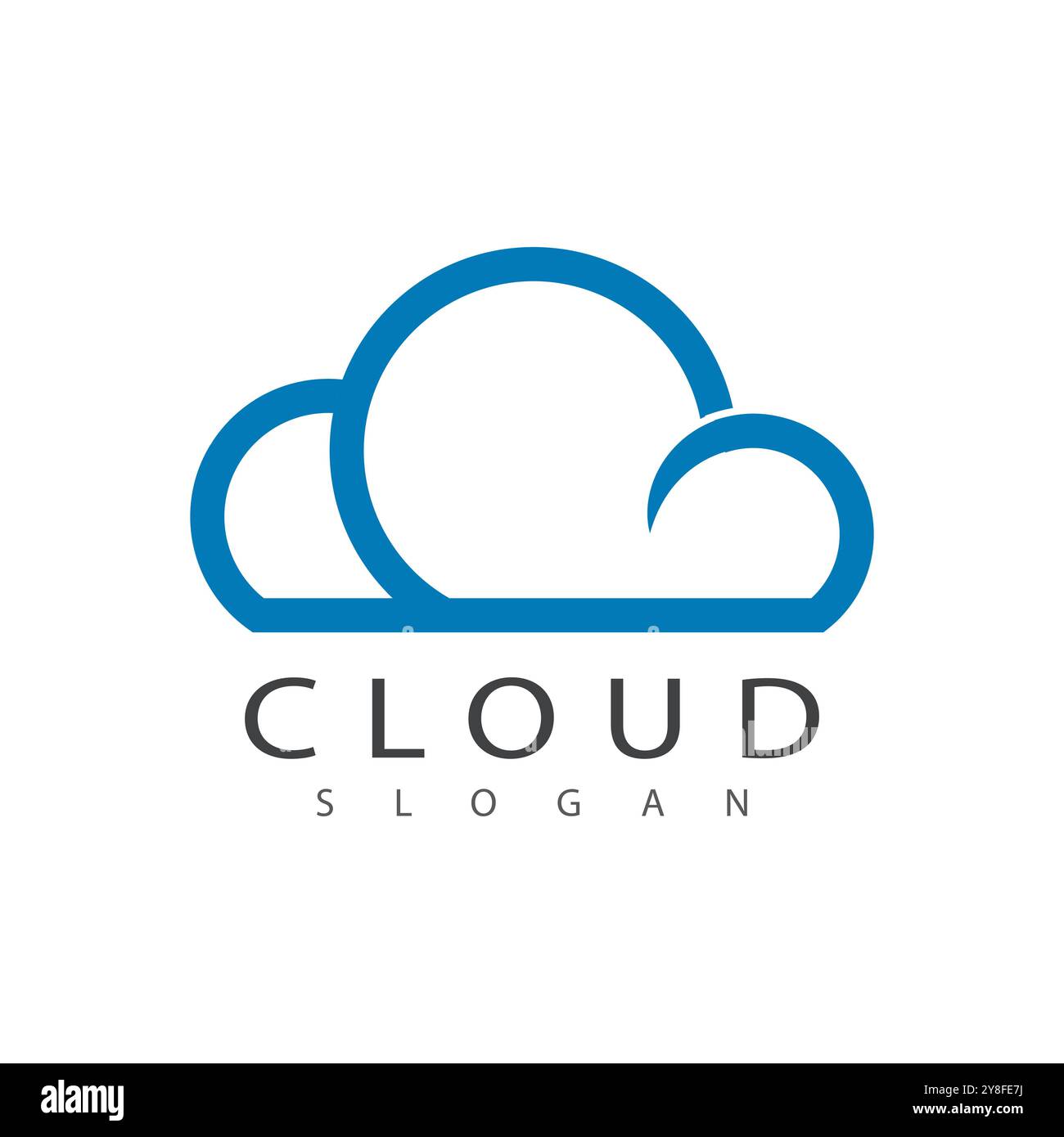 Cloud illustration logo vector flat design Stock Vector Image & Art - Alamy