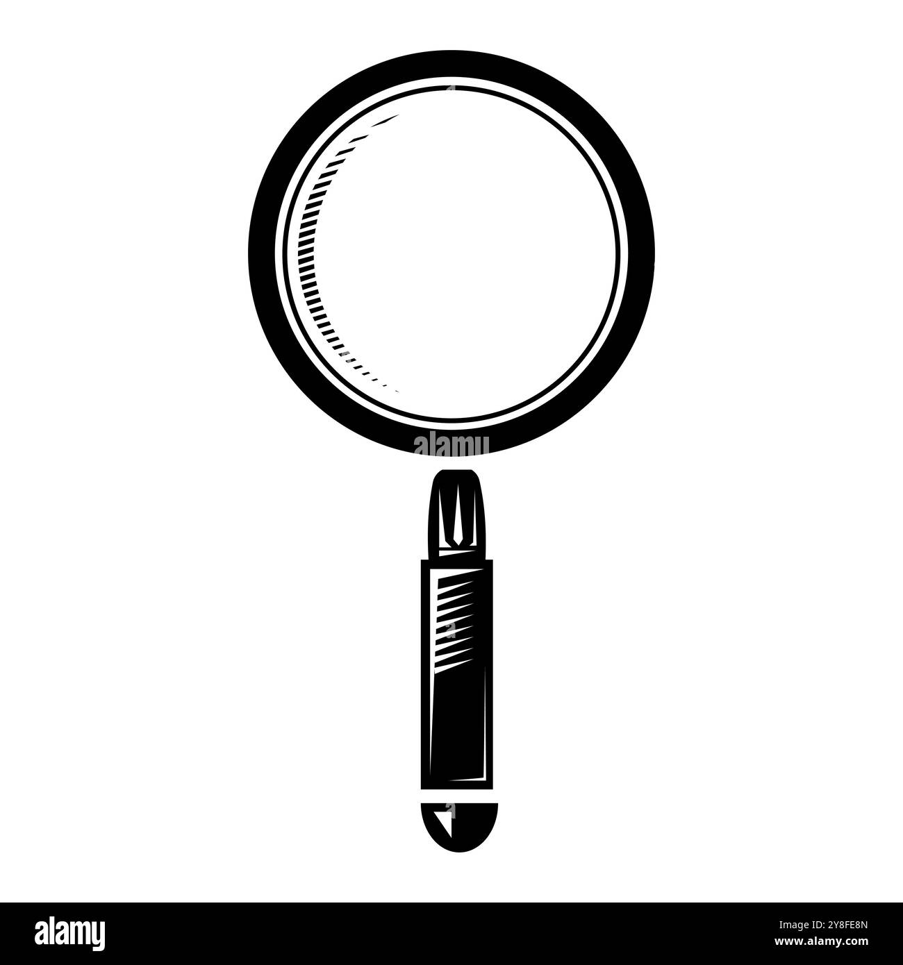 Vector magnifying glass, search icon on isolated background. Magnifier ...