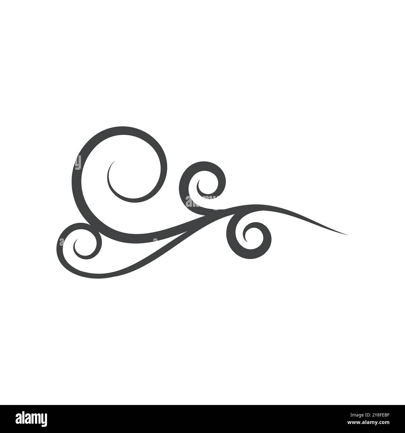 Wind icon isolated logo vector template design Stock Vector Image & Art ...