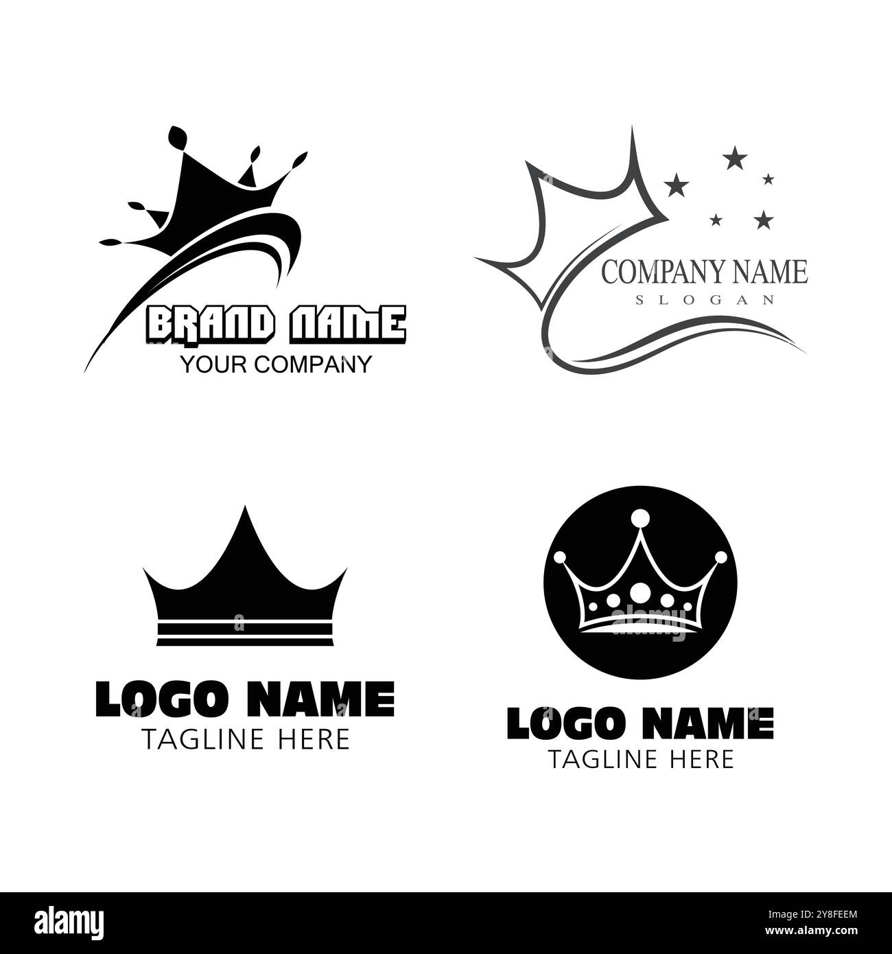 Royal crown vector vectors hi-res stock photography and images - Alamy