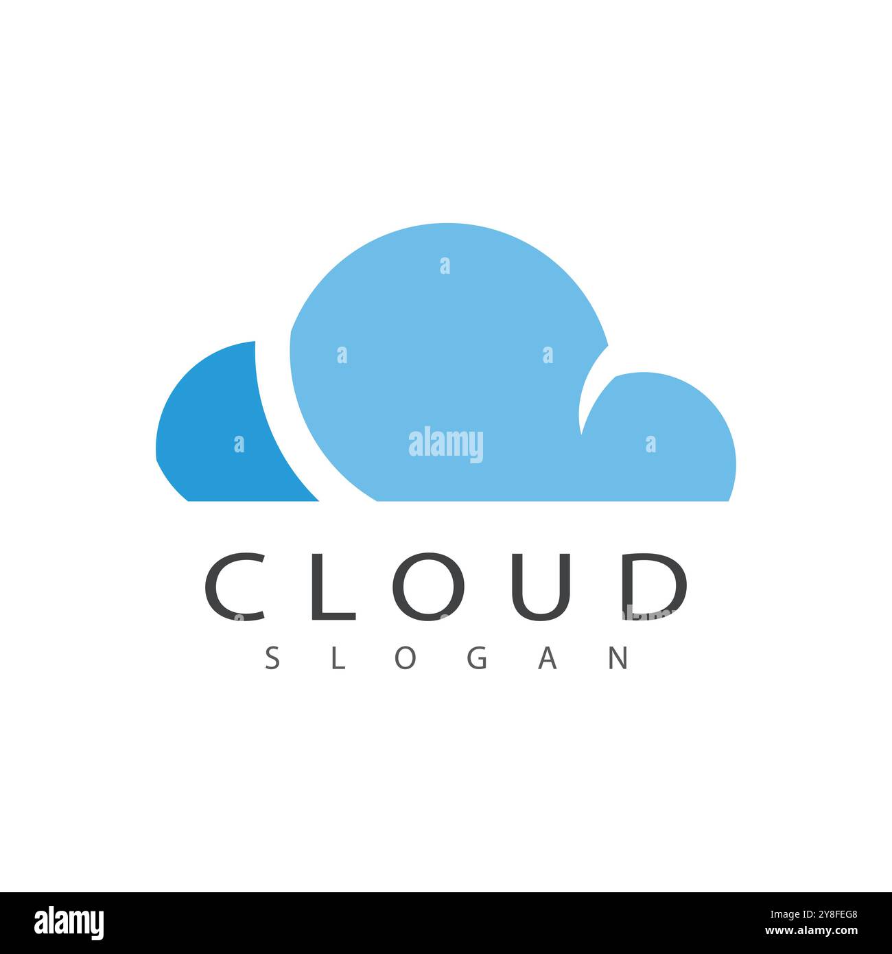 Cloud illustration logo vector flat design Stock Vector Image & Art - Alamy