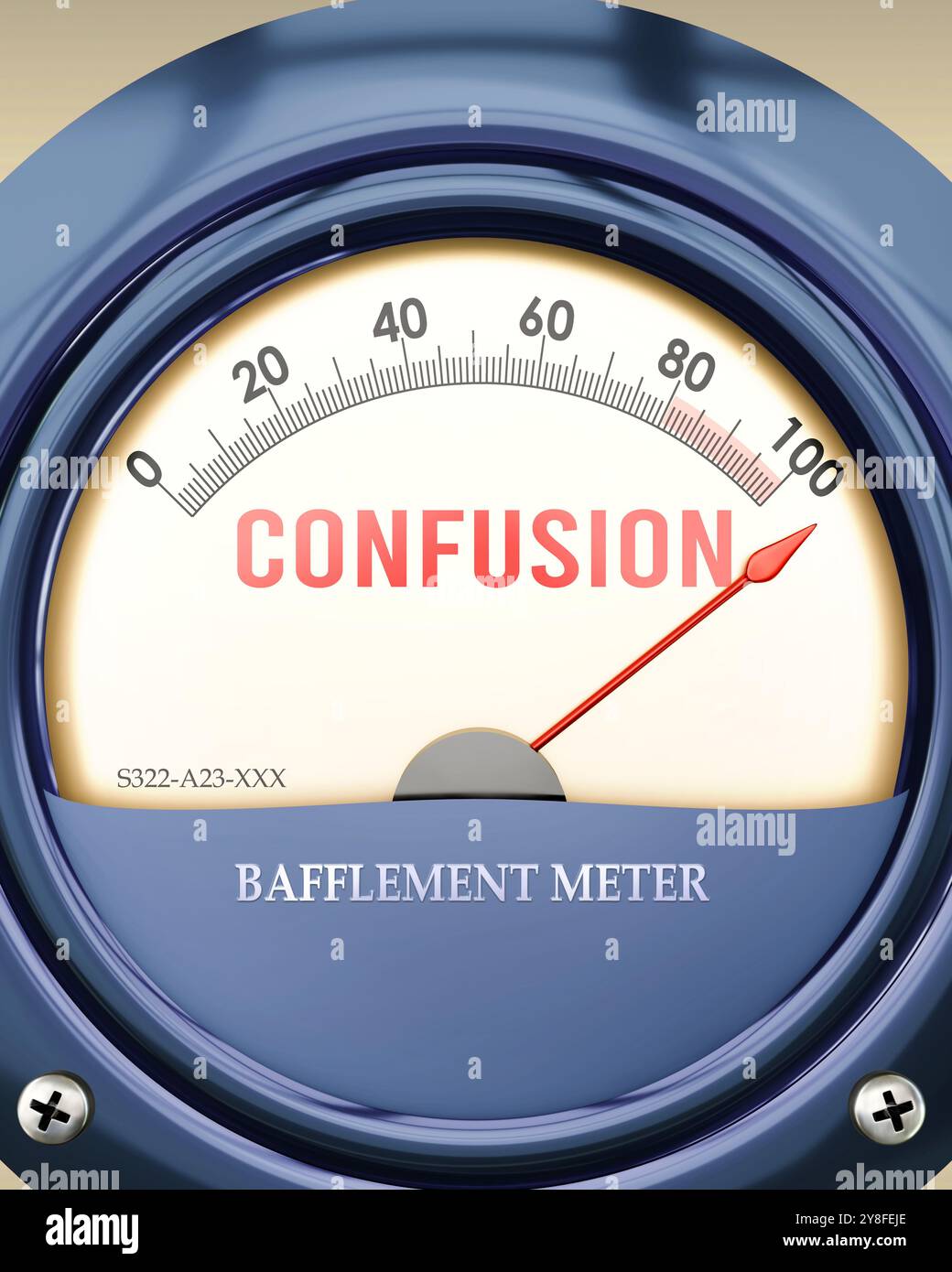 Confusion and Bafflement Meter that is hitting a full scale, showing a ...