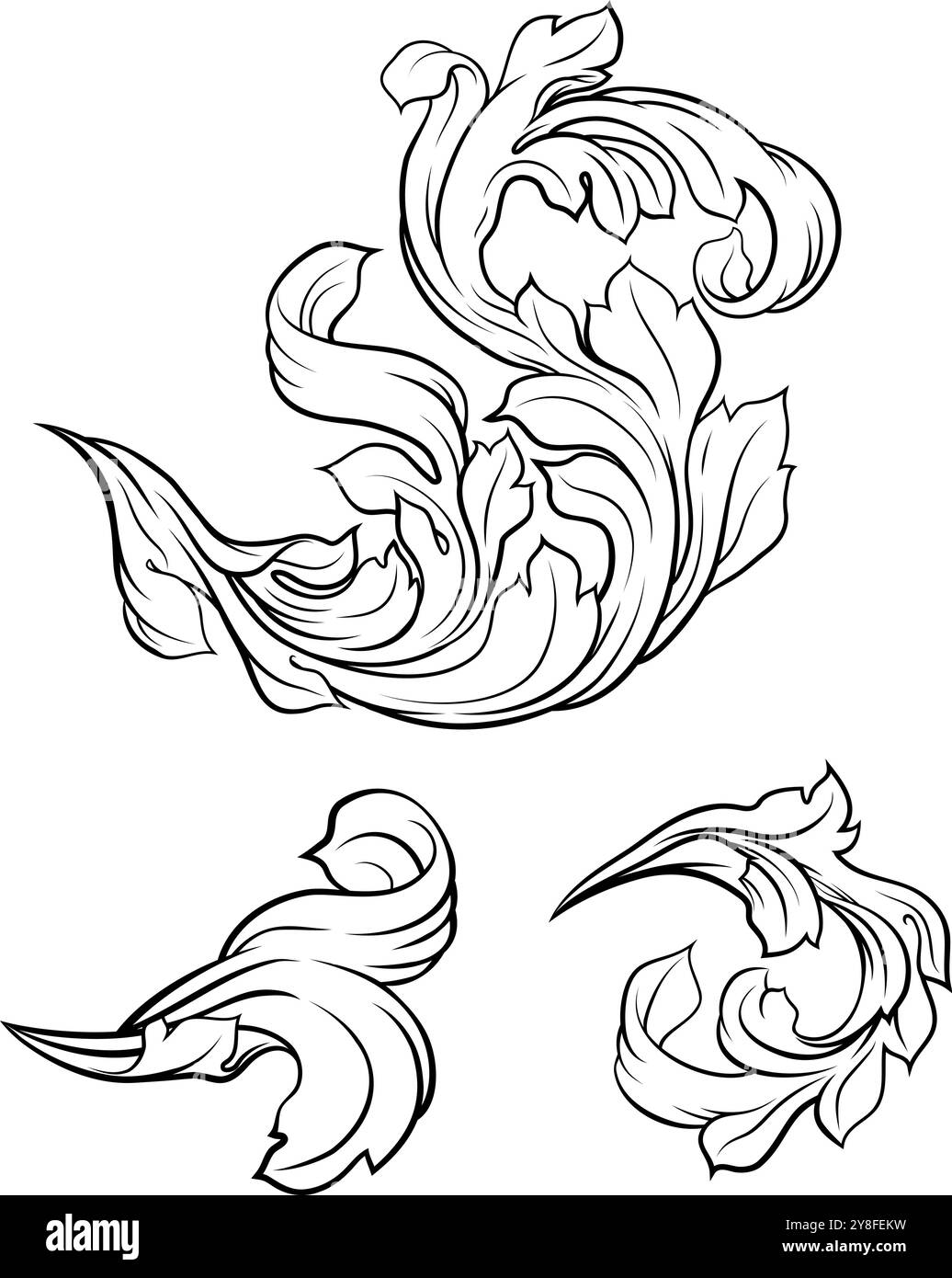 Coat of Arms Filigree Heraldic Heraldry Pattern Stock Vector Image ...