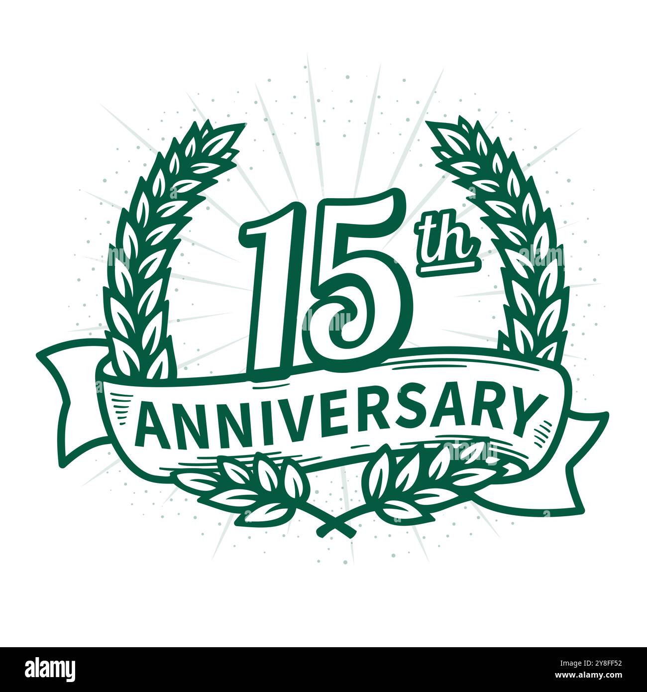 15 years anniversary celebration logotype. 15th anniversary logo ...