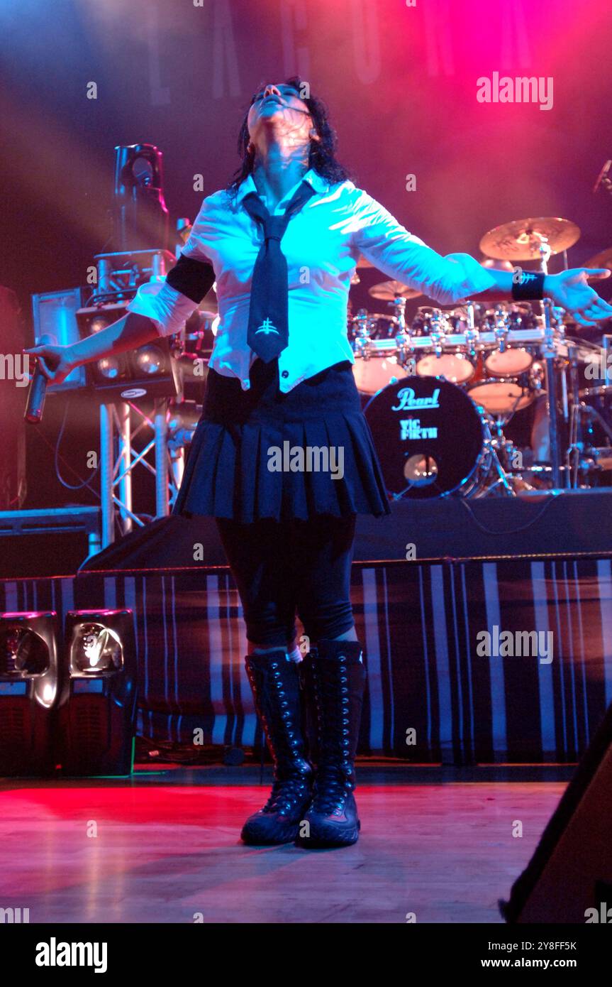 Milan Italy 26/09/2006: Cristina Scabbia, singer of the Lacuna Coil ...