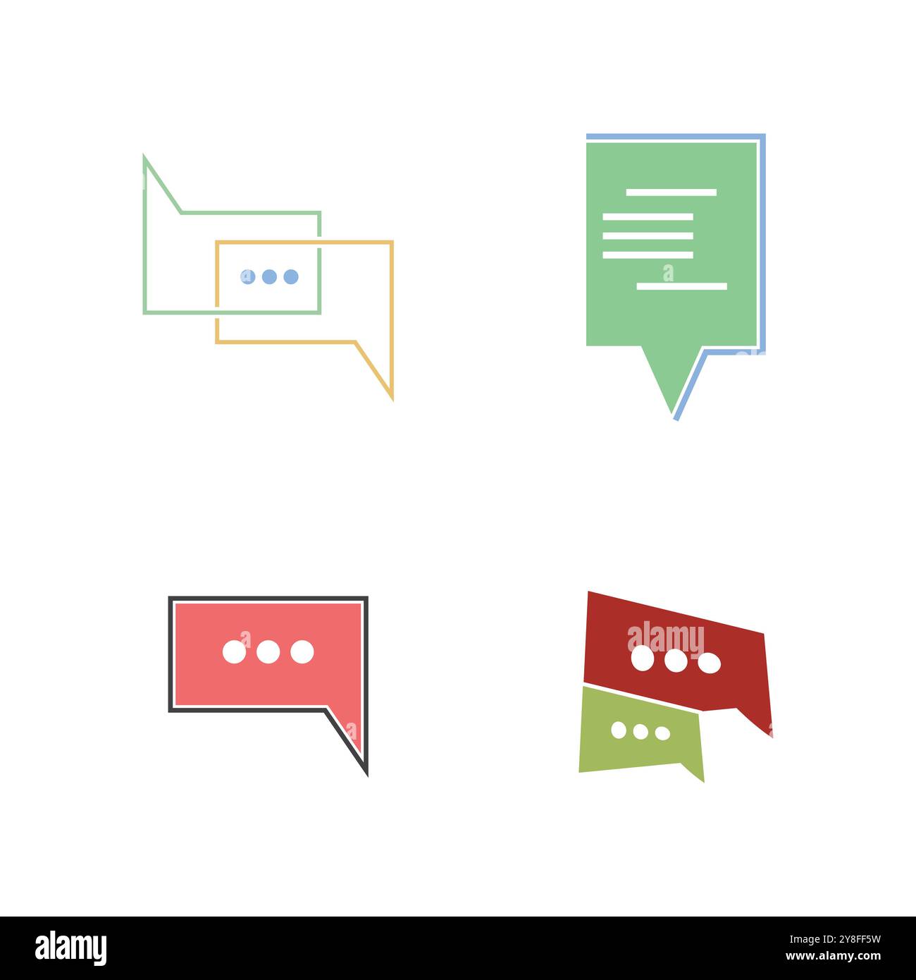 Speech bubble Logo template vector illustration Stock Vector Image ...