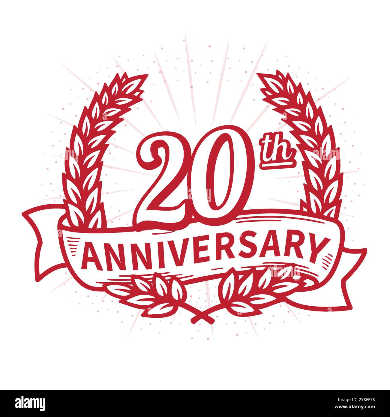 20 years anniversary celebration logotype. 20th anniversary logo ...