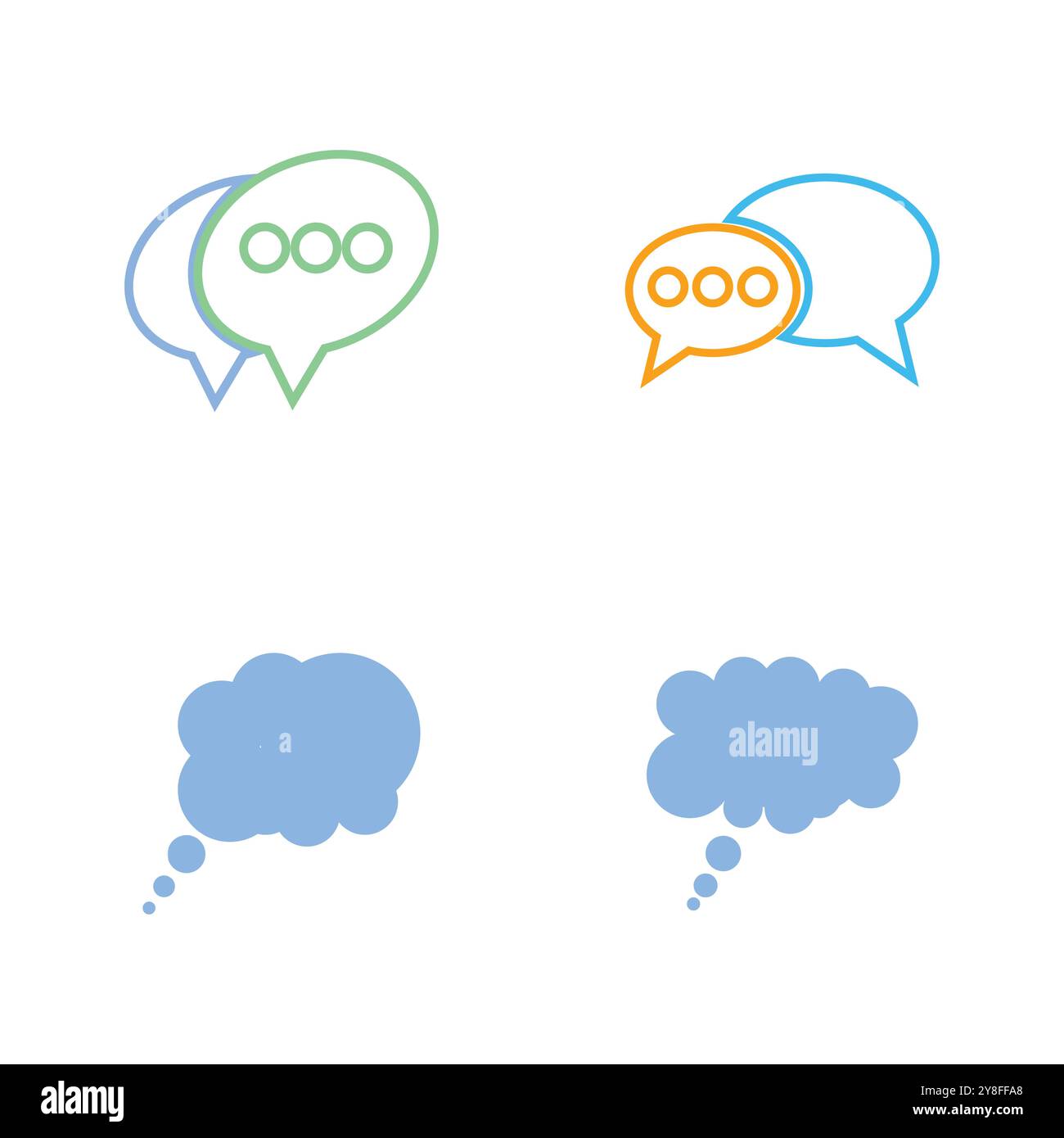 Speech bubble Logo template vector illustration Stock Vector Image ...