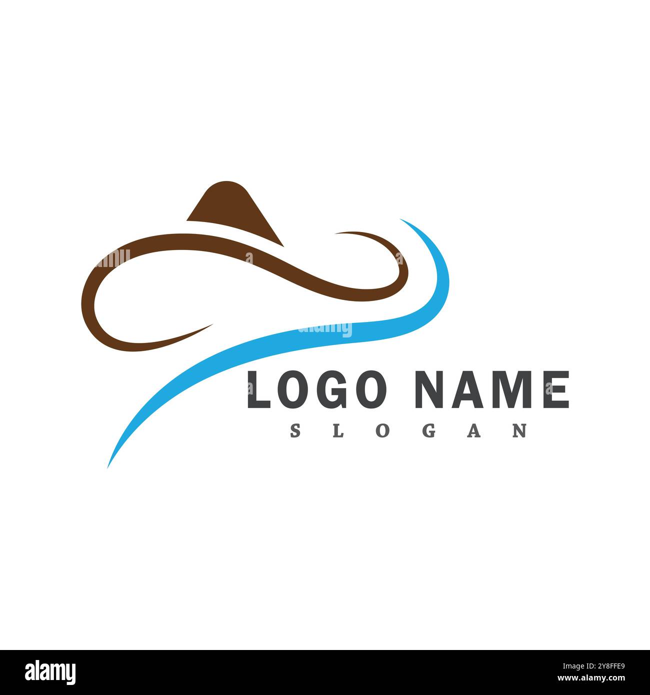 Cowboy logo vector template design Stock Vector Image & Art - Alamy
