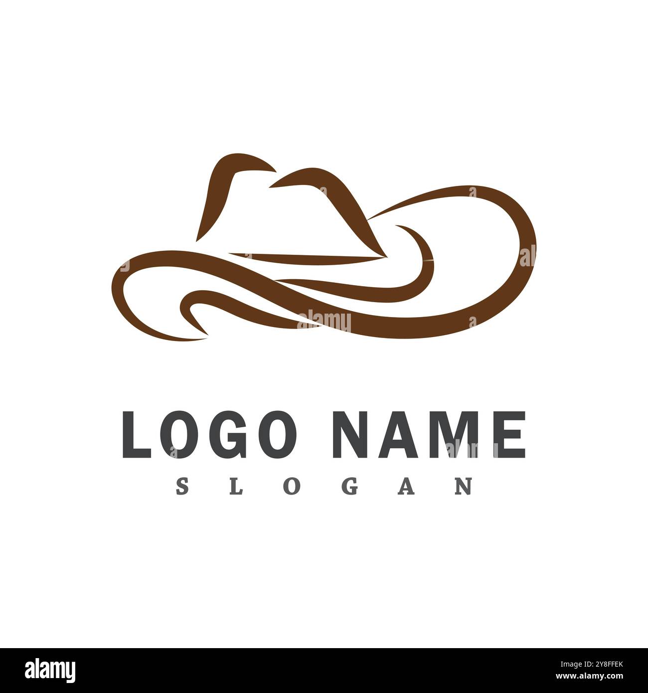 Cowboy logo vector template design Stock Vector Image & Art - Alamy