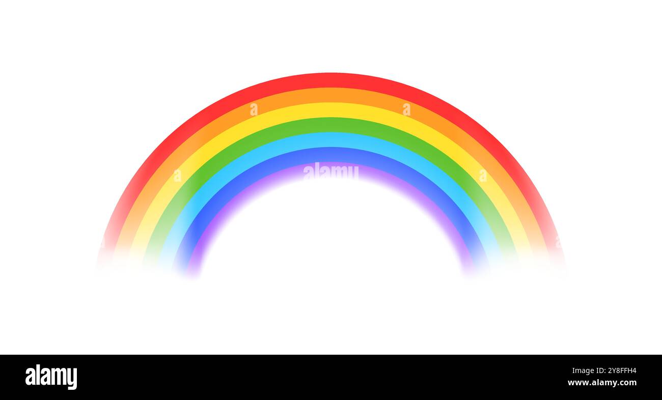 Colorful rainbow with fade effect for funny decor Stock Vector Image ...