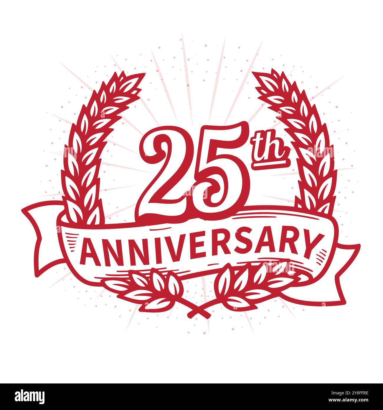 25 years anniversary celebration logotype. 25th anniversary logo ...