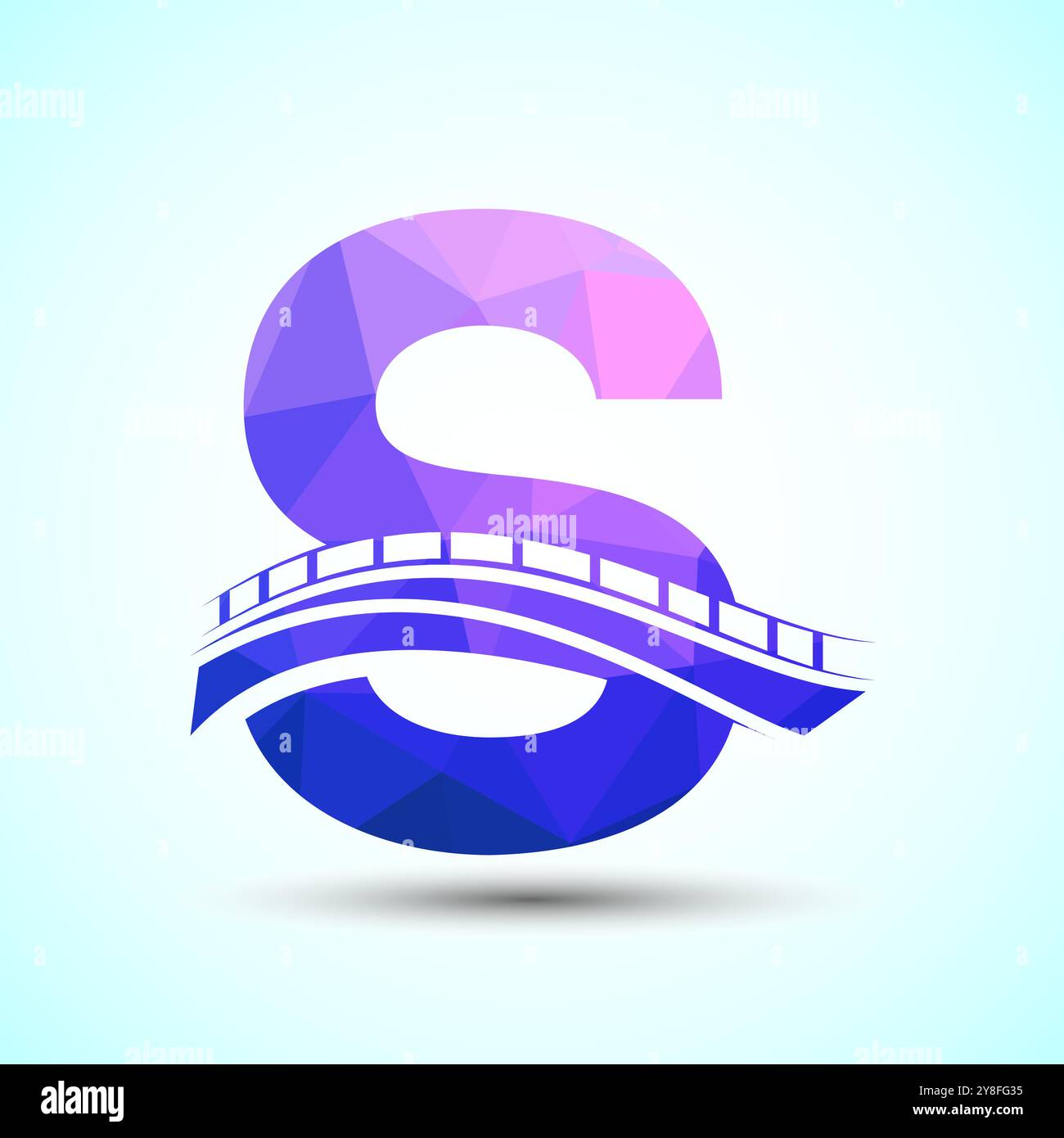 Initial alphabet with bridge sign. Abstract bridge logo design template ...