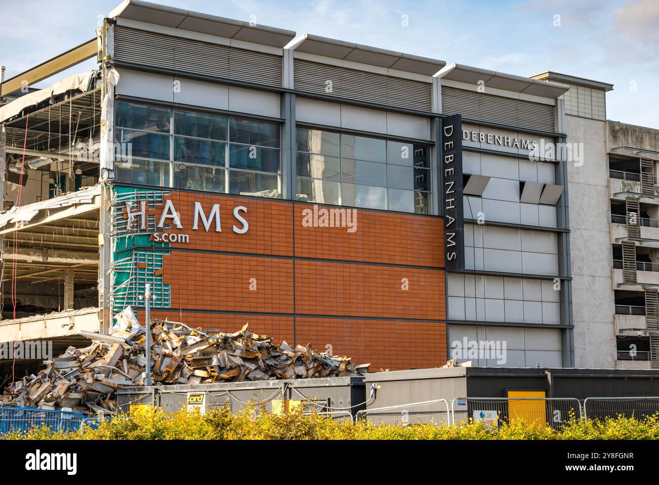 Debenhams departnent store demolition in redevelopment of Ocean ...