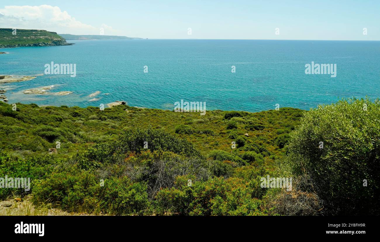 The SP 49 provincial road, that connects Bosa to Alghero, is one of the ...