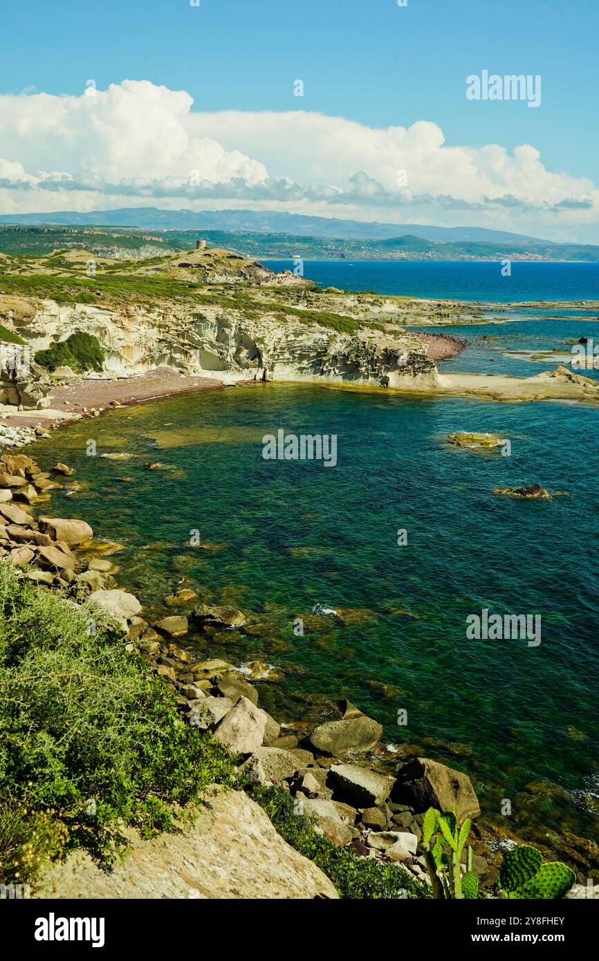The SP 49 provincial road, that connects Bosa to Alghero, is one of the ...