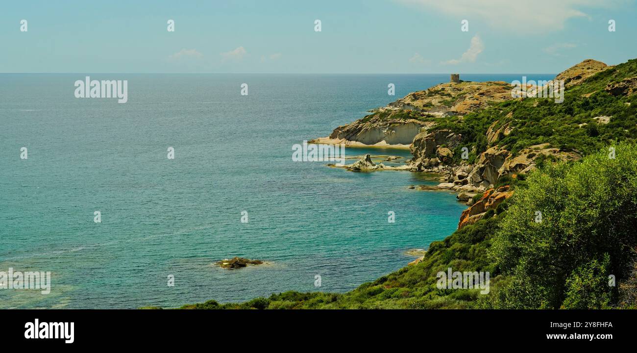 The SP 49 provincial road, that connects Bosa to Alghero, is one of the ...