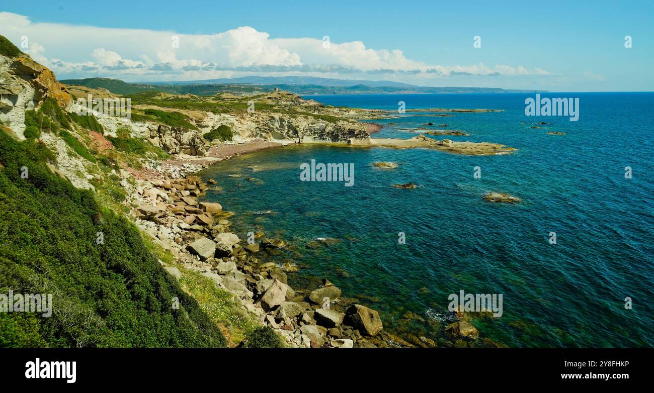 The SP 49 provincial road, that connects Bosa to Alghero, is one of the ...