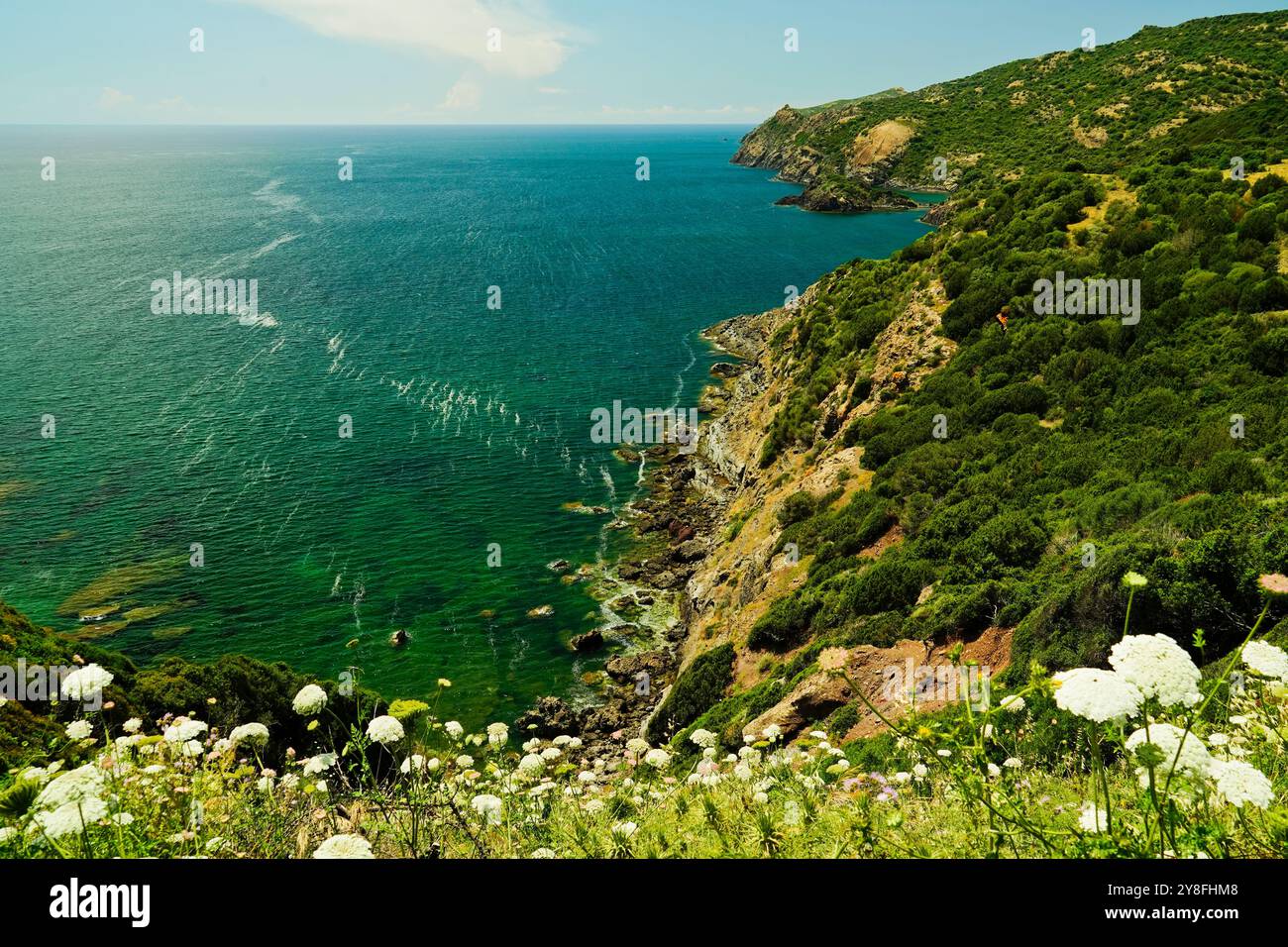 The SP 49 provincial road, that connects Bosa to Alghero, is one of the ...