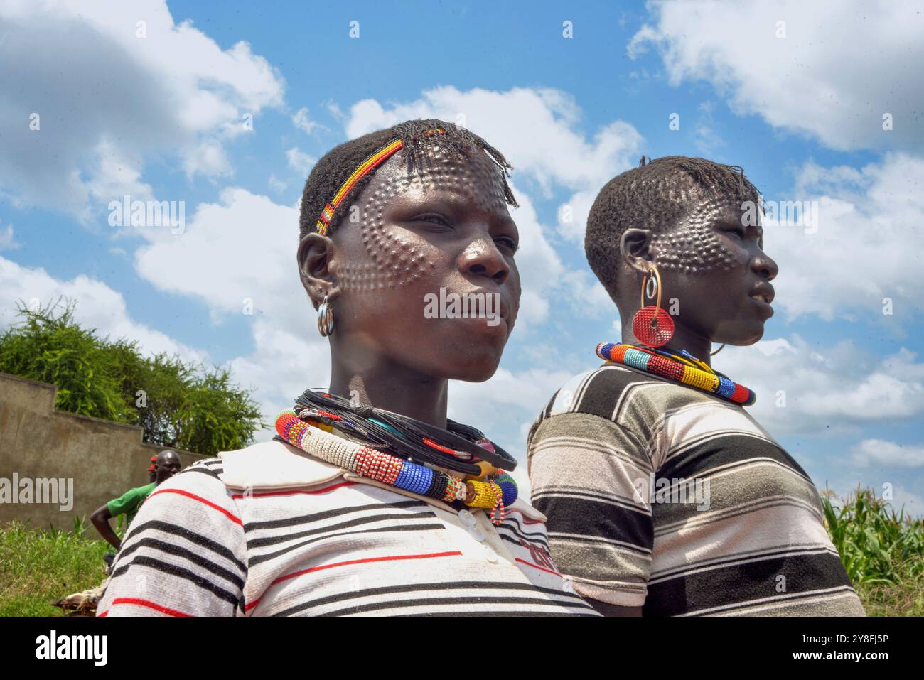 Karimojong young girls in Kotido -Karamoja Uganda Stock Photo - Alamy