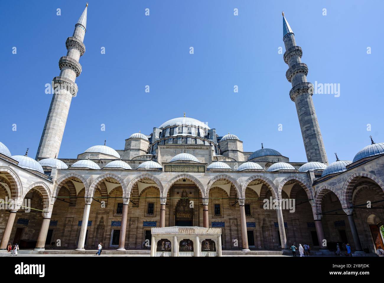 Turkiye. Istanbul. The imposing Suleymaniye Mosque or Suleiman Mosque ...