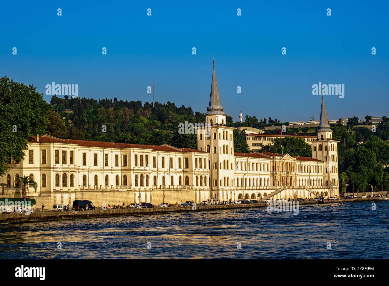 Turkiye. Istanbul. The imposing building of the Kuleli military high ...