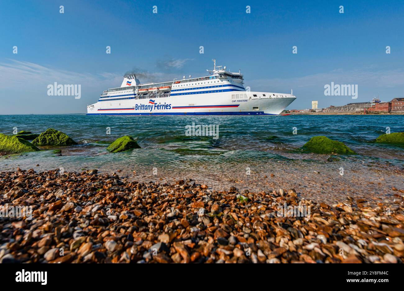 The Brittany Ferries' cross-Channel passenger ferry Cap Finistere ...