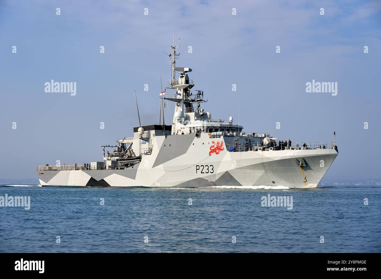 The Royal Navy Batch 2 River class Ocean Patrol Vessel (OPV) HMS Tamar ...