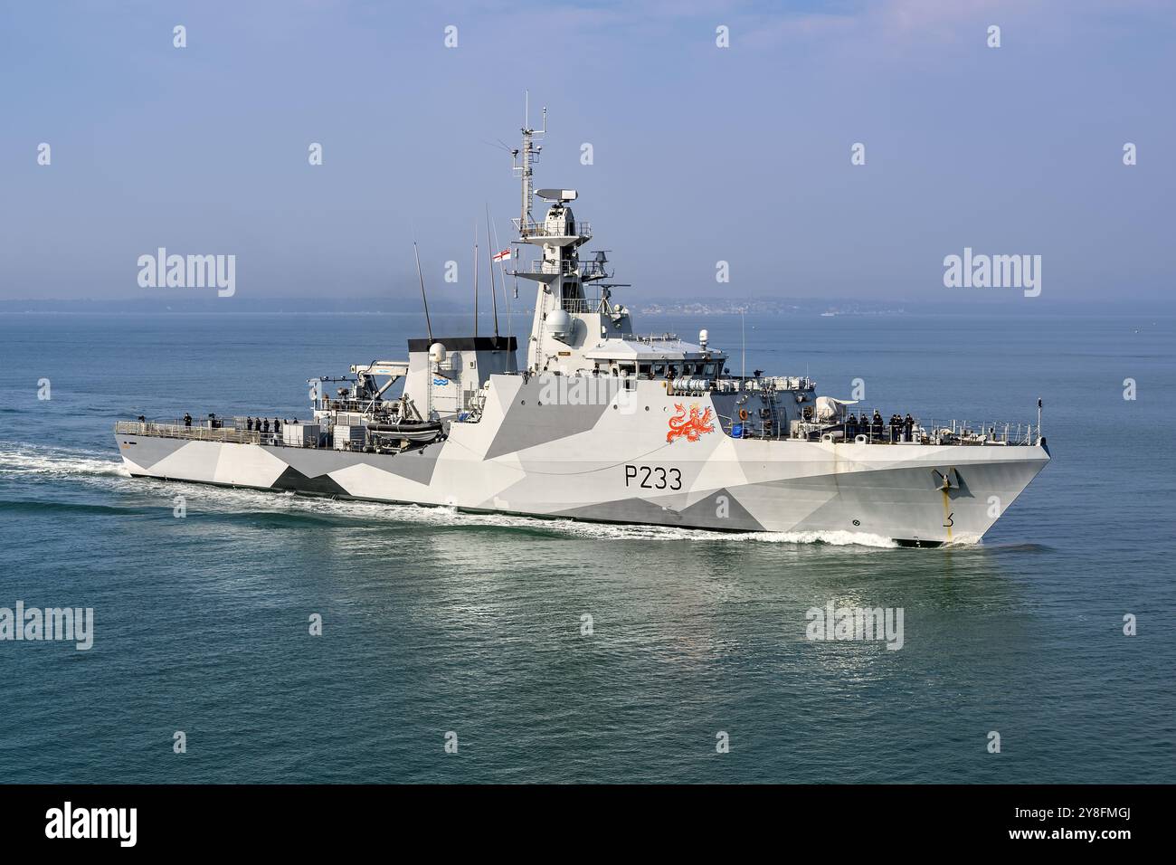 The Royal Navy Batch 2 River class Ocean Patrol Vessel (OPV) HMS Tamar ...