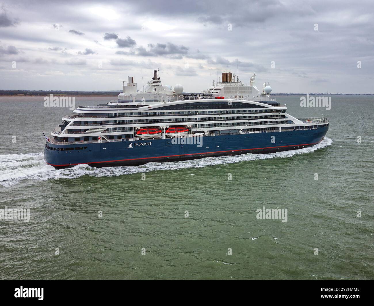 The French polar expedition cruise ship Le Commandant Charcot, operated ...