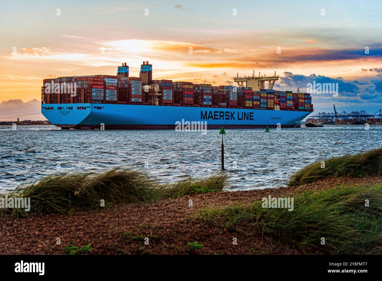 Madrid Maersk is a Triple E class Ultra-Large Container Carrier ...