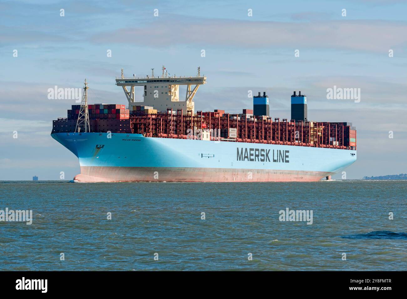 Milan Maersk is a Triple E class Ultra-Large Container Carrier operated ...