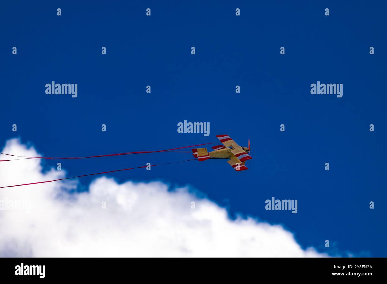 Models of light biplanes from World War II and World War II, simulation ...