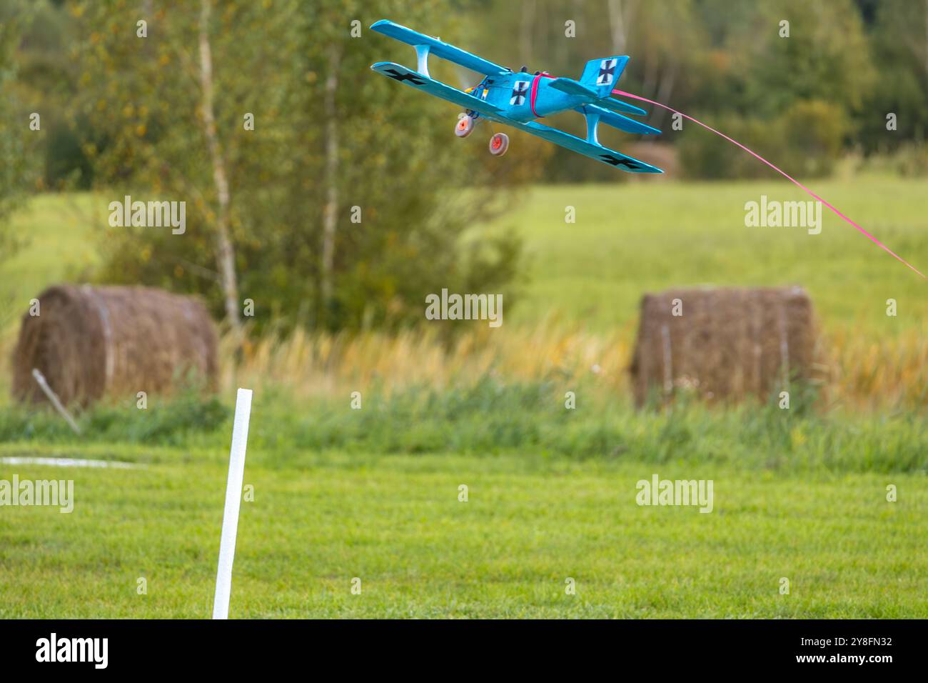 Models of light biplanes from World War II and World War II, simulation ...