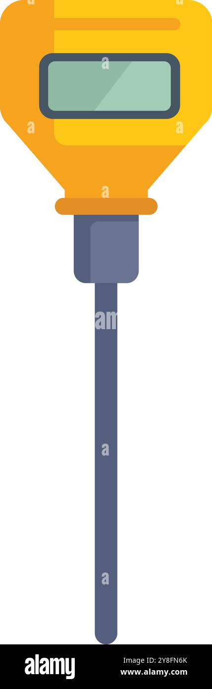 Electronic soil meter is measuring soil parameters for agriculture ...