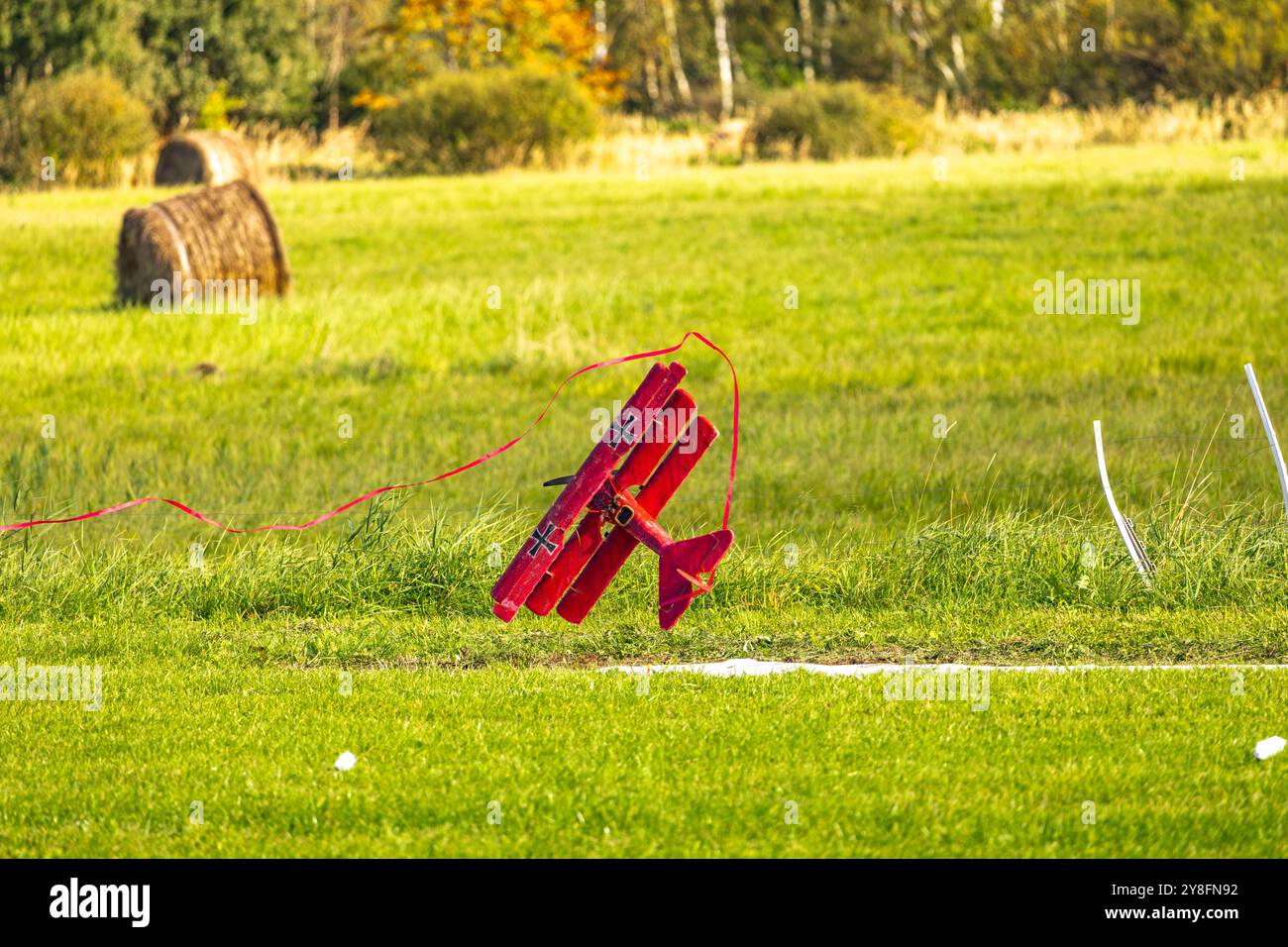 Models of light biplanes from World War II and World War II, simulation ...