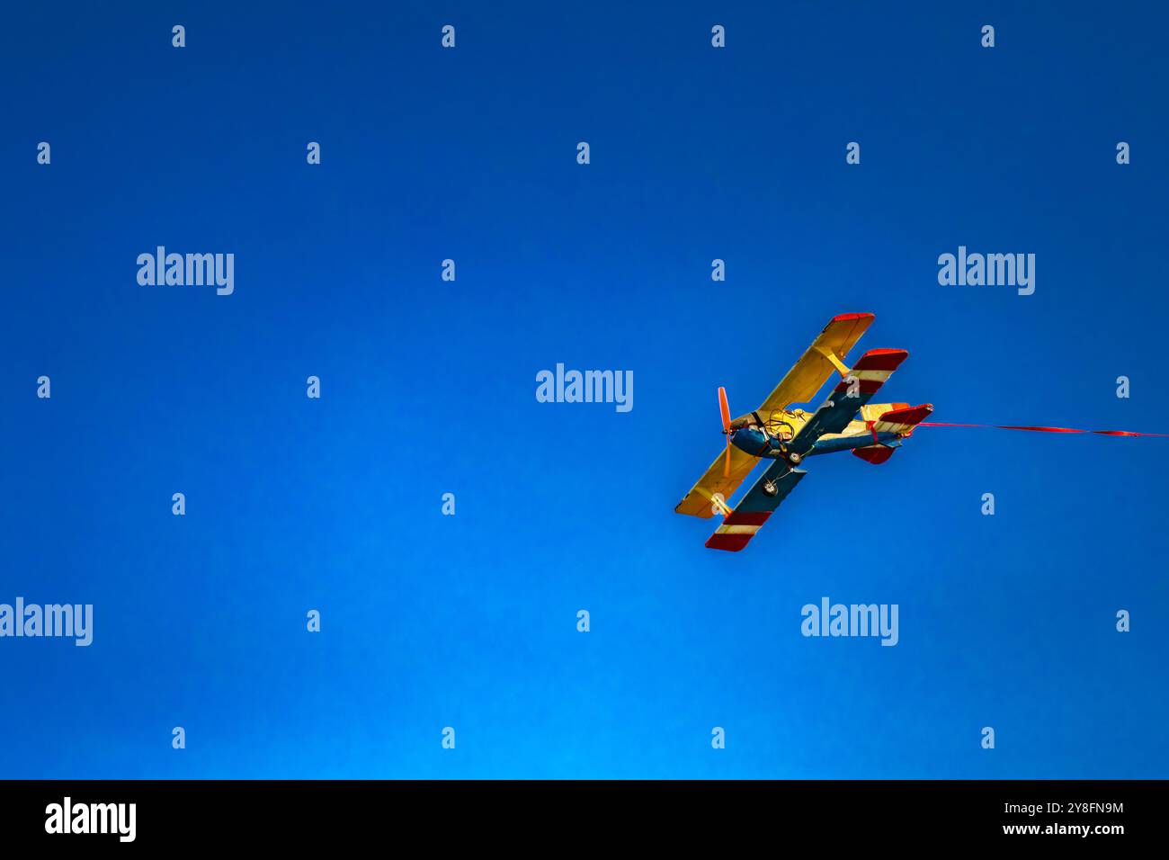 Models of light biplanes from World War II and World War II, simulation ...