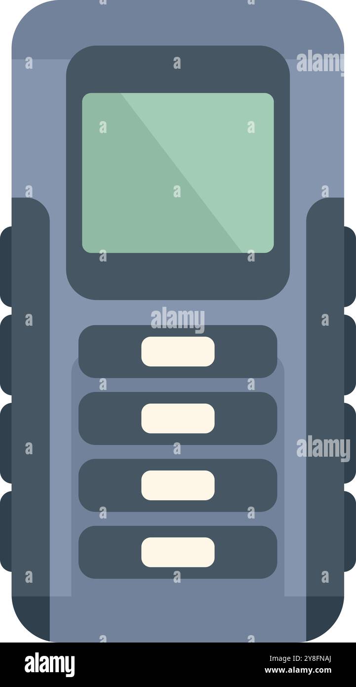 Portable radio device showing blank screen for communication with ...