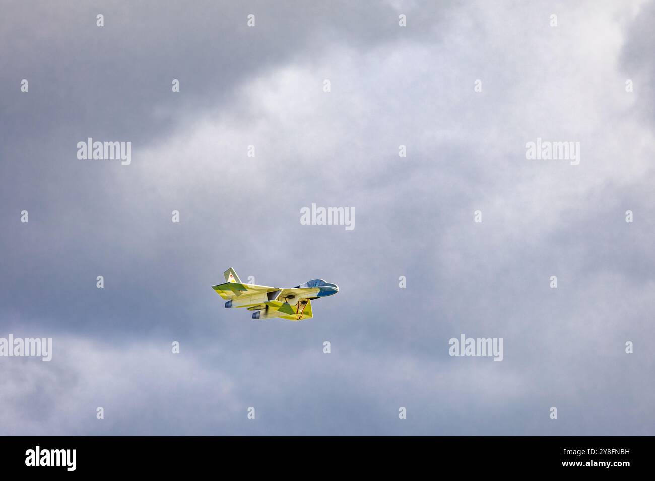 Models of light biplanes from World War II and World War II, simulation ...