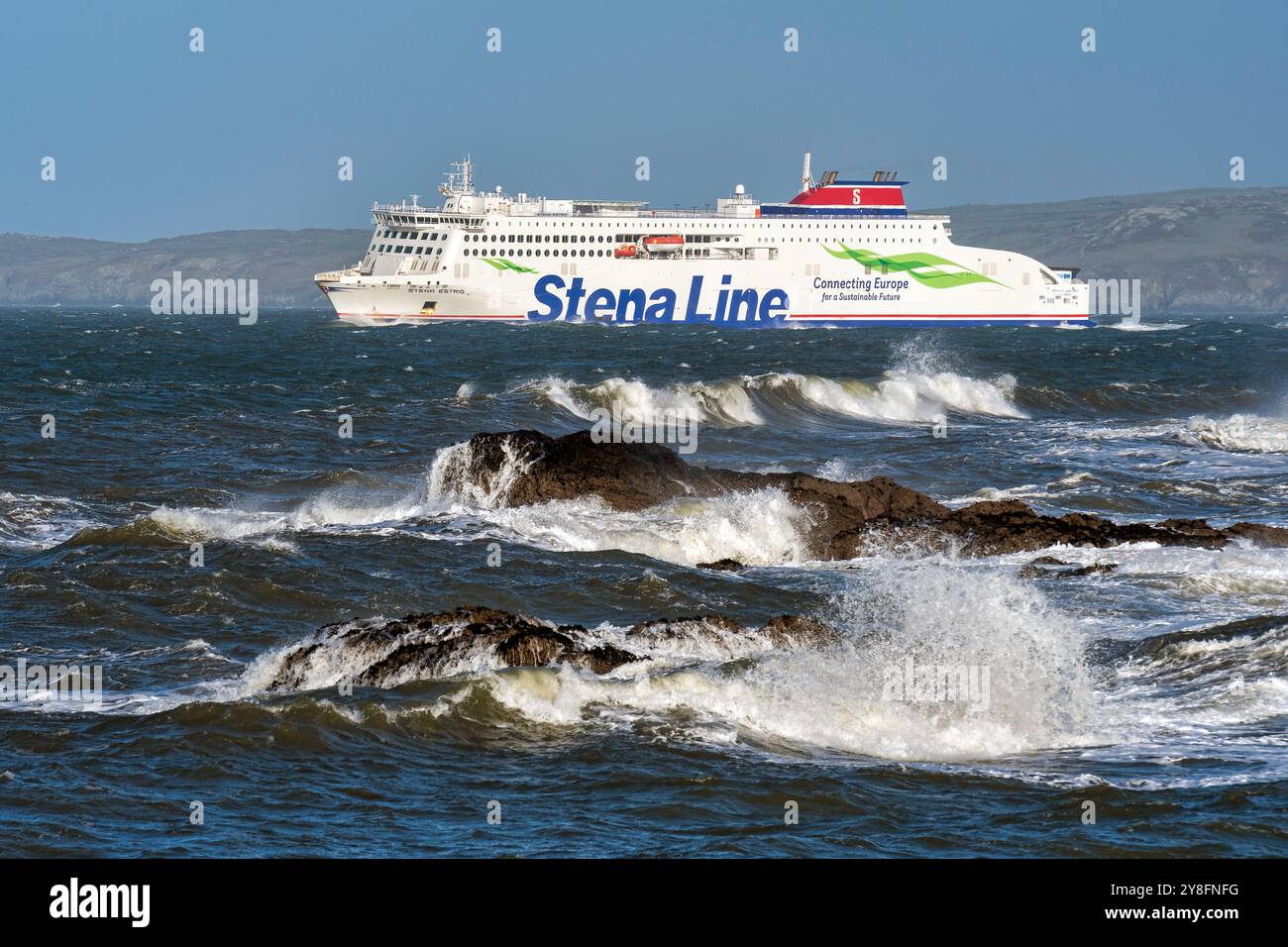 Stena Estrid, an E-Flexer ferry operated by Stena Line on the Irish Sea ...