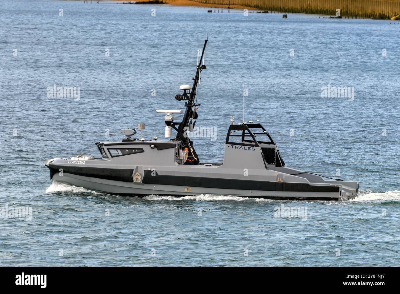 Artemis is an autonomous USV being developed for Mine Warfare by Thales ...